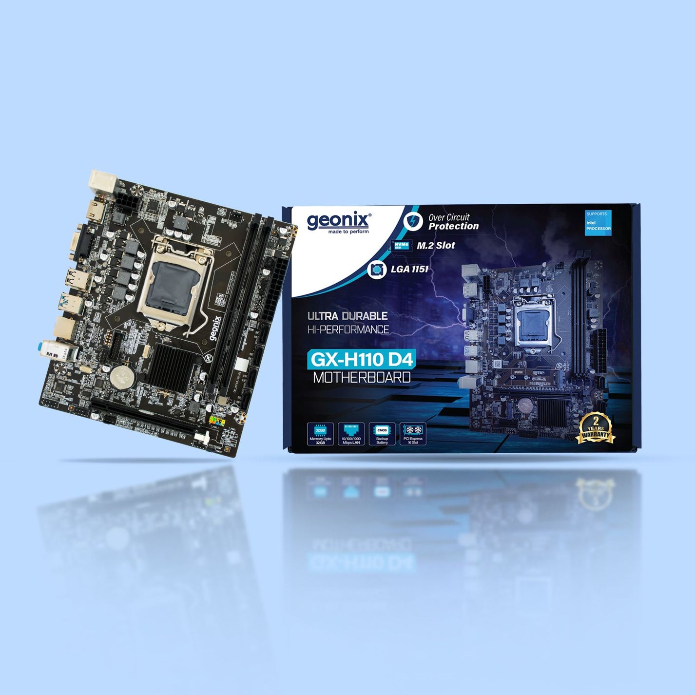 H110 D4: NVMe/M.2, LGA 1151, Ultra Durable – Geonix