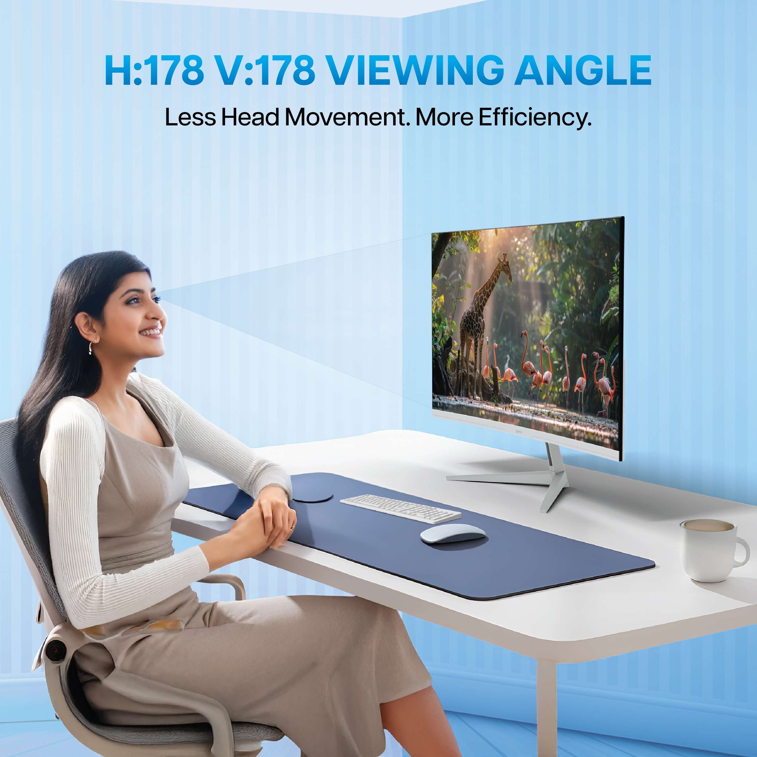 Argon 32" Curved LED Monitor White – Geonix