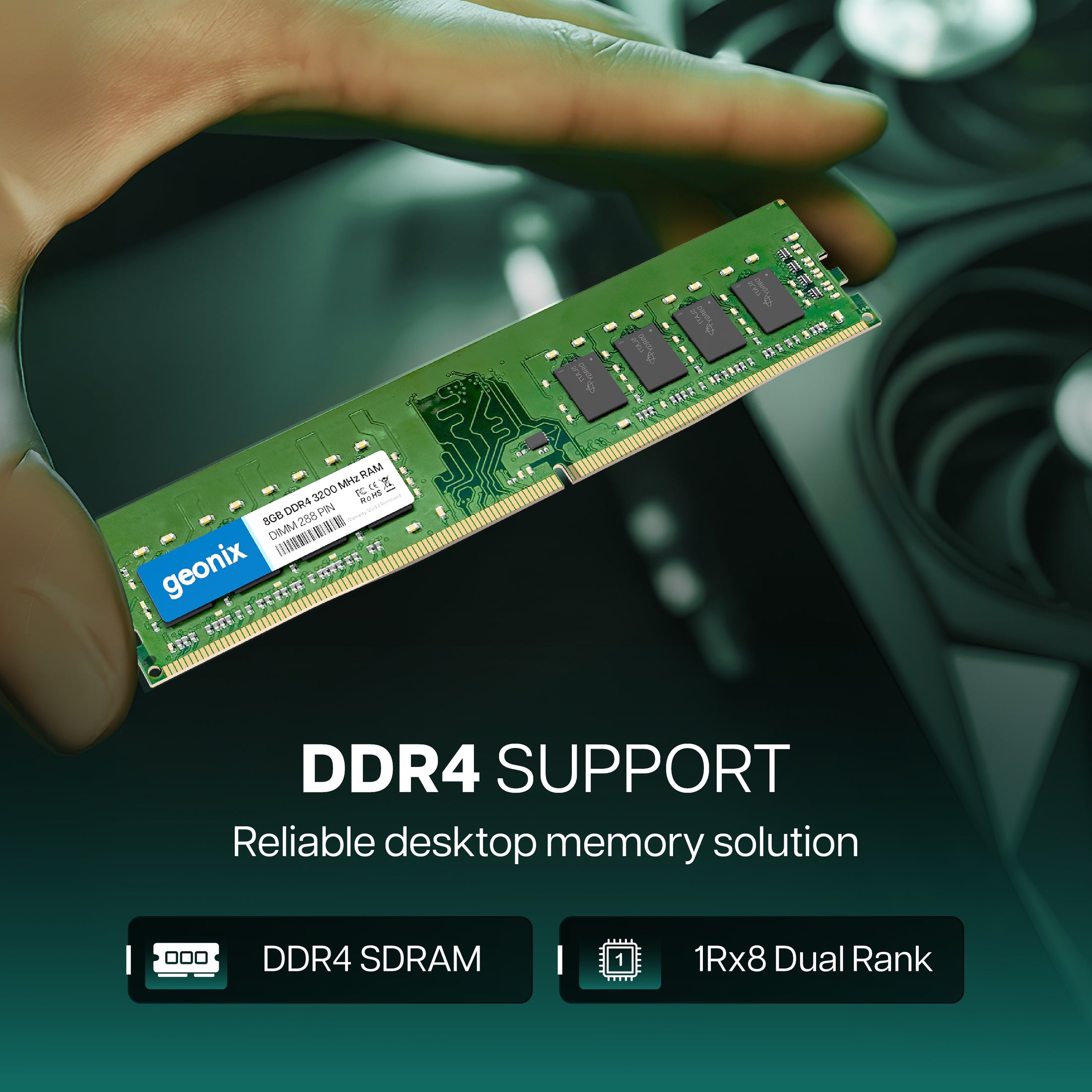 Geonix 8GB DDR4 3200MHz Desktop RAM